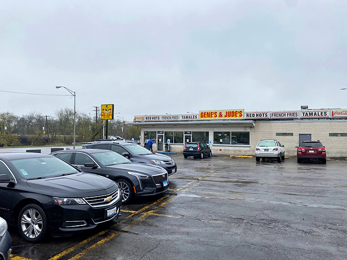 No frills, just thrills! This hot dog haven proves that sometimes, the simplest pleasures are the most satisfying.