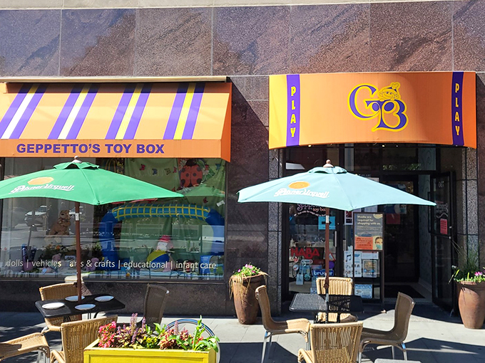 No strings attached! This charming storefront is where fairy tales come to life, minus the talking crickets and magical noses.