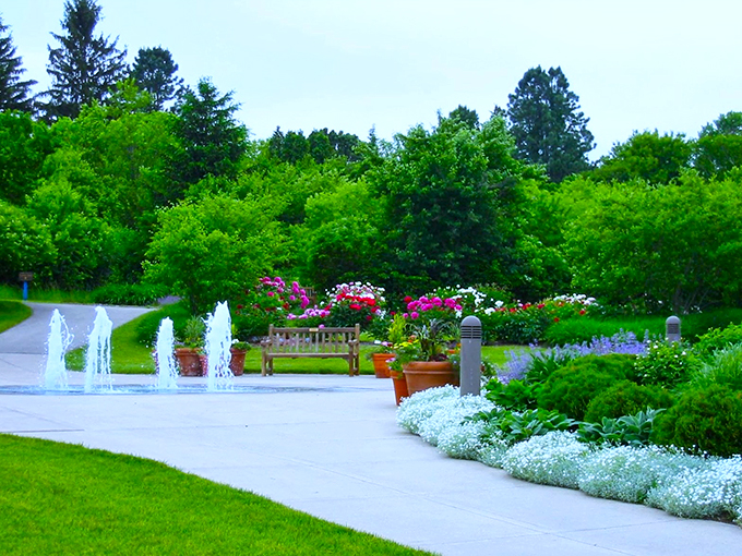 Flower beds so vibrant, they make tie-dye look dull. Klehm Arboretum: where nature cranks up the color to eleven.