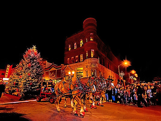 Manistee's historic riverfront glows with possibility, where every boat slip tells a story of Great Lakes heritage.