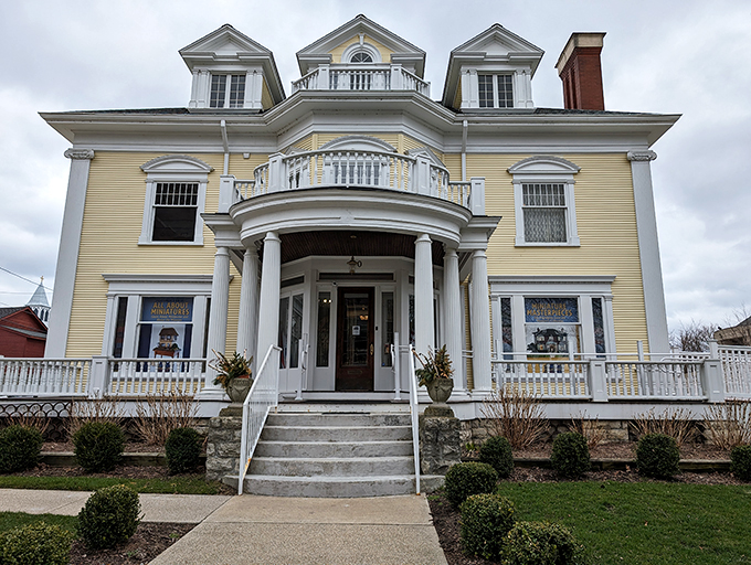 "Honey, I shrunk the museum! This charming yellow Victorian houses a world of miniature marvels that'll make you feel like a giant." Photo credit: Mike Moore