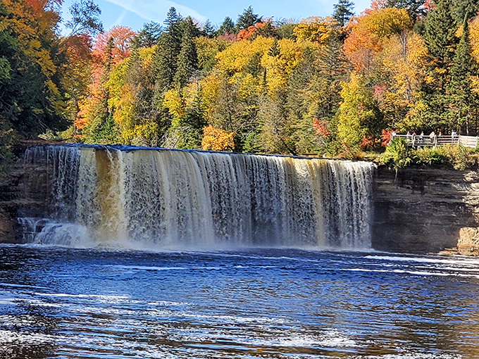 Tahquamenon Falls: Nature's root beer float! These amber cascades are the Midwest's answer to Willy Wonka's chocolate river. Photo credit: Marcy Neitzel