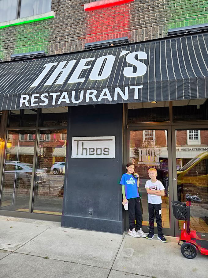 Theo's Restaurant: Greek mythology meets Midwest charm! This Cambridge institution has been flipping gyros and serving smiles since the 1930s.