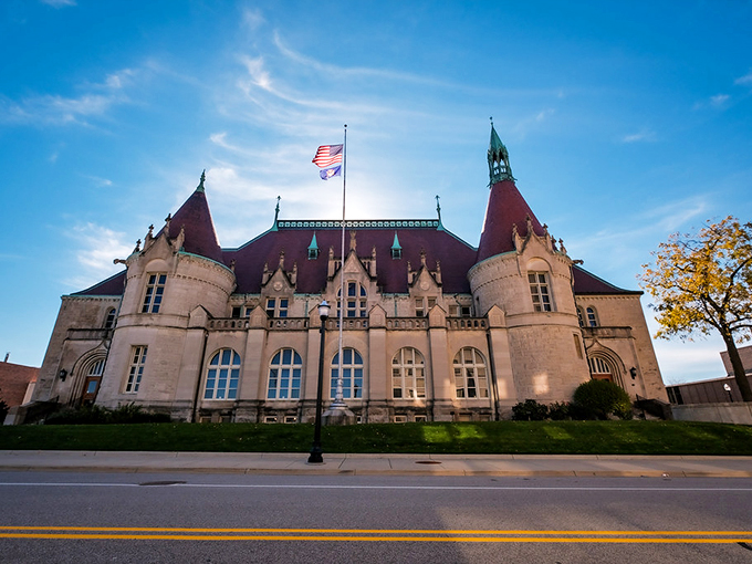 Neither rain, nor snow, nor gloom of night... could stop this castle from becoming Saginaw's quirkiest museum. Special delivery, indeed!