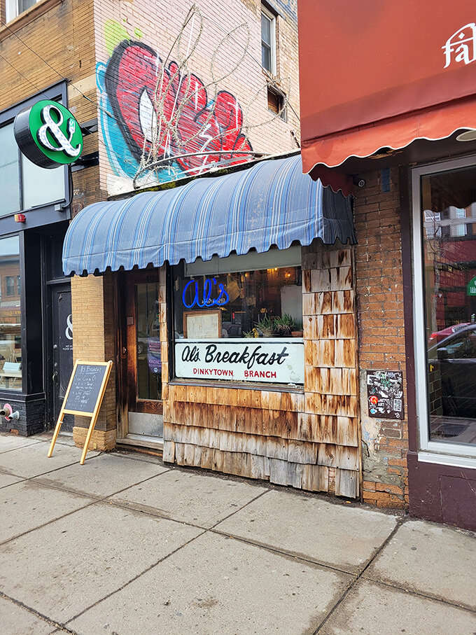 Dinkytown's worst-kept secret! Al's weathered exterior holds more flavor than your grandma's recipe box.