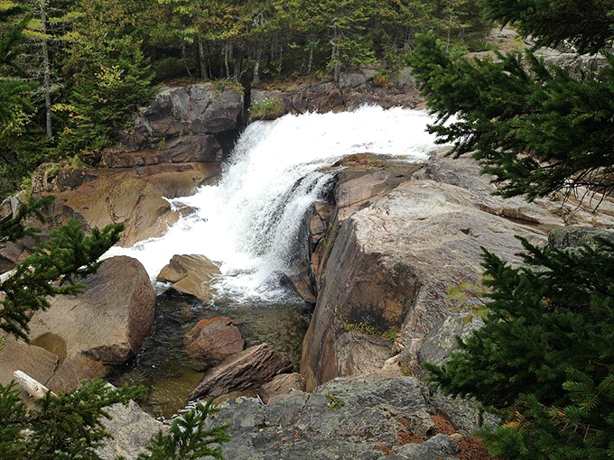 Katahdin's cascades: Nature's own waterpark, minus the lines and overpriced snacks. Splash away!
