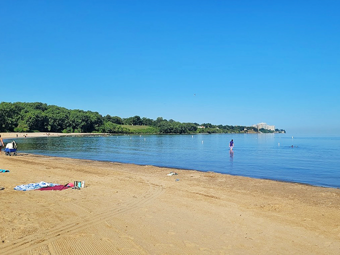 Beach vibes with a side of skyscrapers! Who says you can't have your sand castle and city life too? Cleveland's got the best of both worlds.