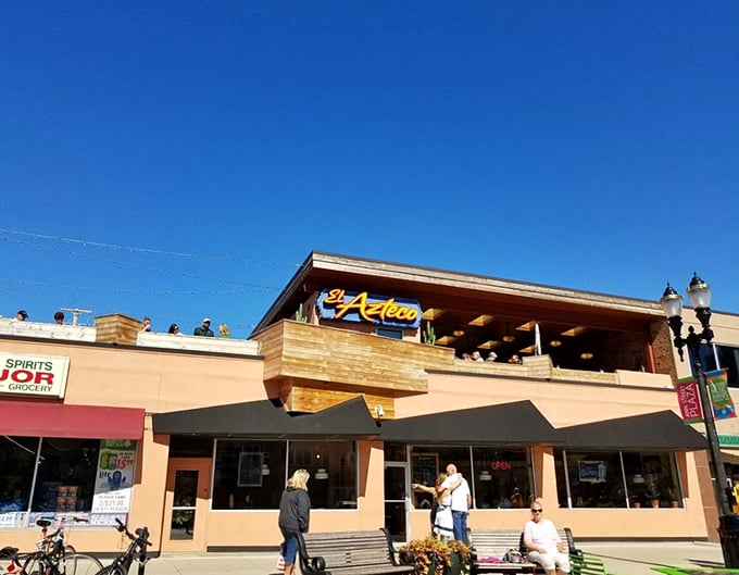 Sun's out, fun's out at El Azteco's rooftop. It's like spring break for your mouth, no sunscreen required.