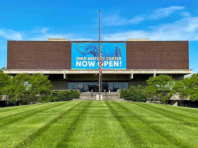 Ohio's past meets the future in this architectural marvel. It's like "Back to the Future" meets "Night at the Museum"!