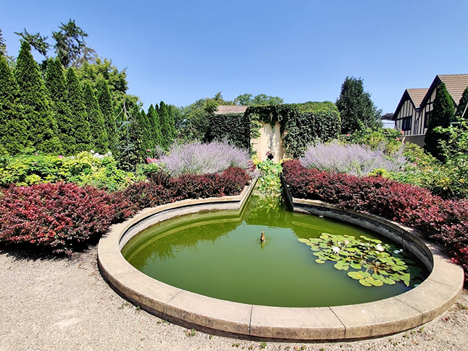 Secret garden vibes! This hidden nook looks like the perfect spot for a rendezvous with your favorite book or a clandestine tea party.