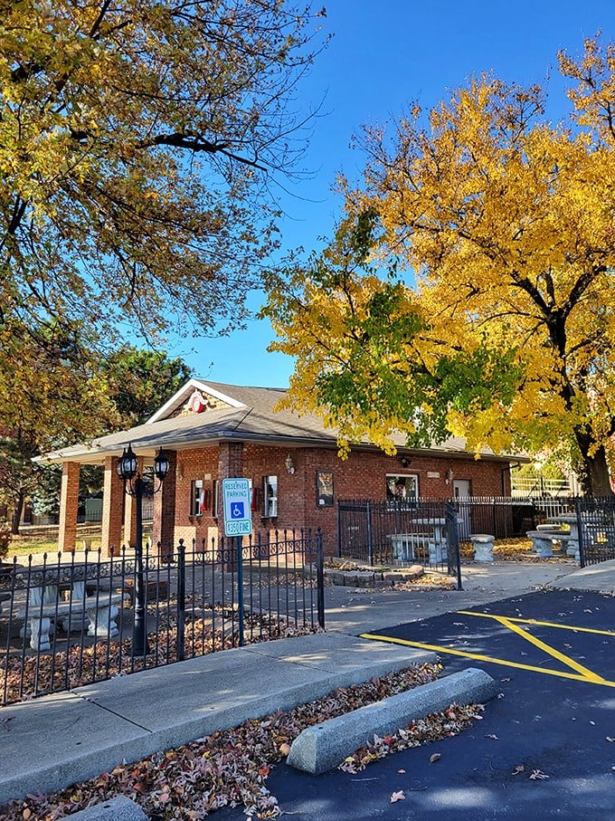 Brick walls and a welcoming porch &ndash; The Ice Cream Shack looks like it could tell stories sweeter than its sundaes.