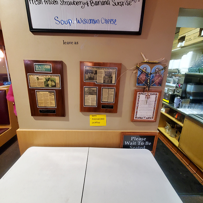 Newspaper clippings and religious icons? The Pantry's walls tell more stories than your grandpa after his third cup of coffee.