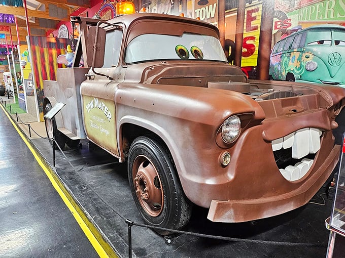 From Batmobiles to muscle cars, this place is a chrome-plated paradise. It's where cars go to show off!