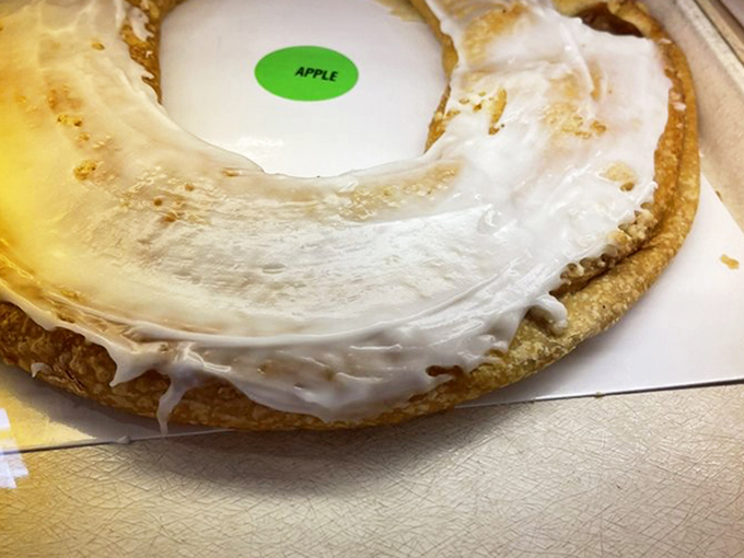 An apple kringle a day keeps the doctor... thoroughly entertained. This golden ring of deliciousness is autumn's sweetest embrace.