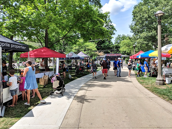 A slice of small-town Americana comes alive. This bustling event looks like the opening scene of a Hallmark movie &ndash; but with better snacks.