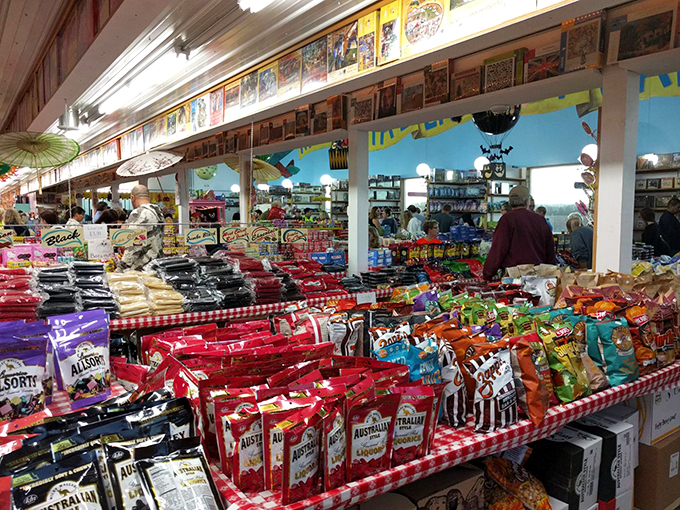 Shoppers' paradise or sugar rush central? Either way, this aisle is a testament to the power of sweet temptation.