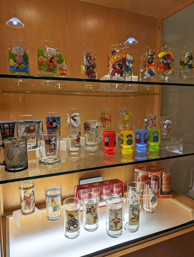 Cartoon characters frozen in glass - it's like Saturday morning cartoons met a mad scientist's lab, and we're here for it!