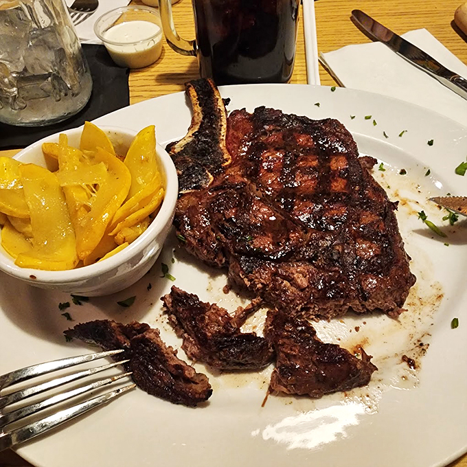 This isn't just a steak, it's a work of art. Michelangelo would've traded his chisel for a fork.