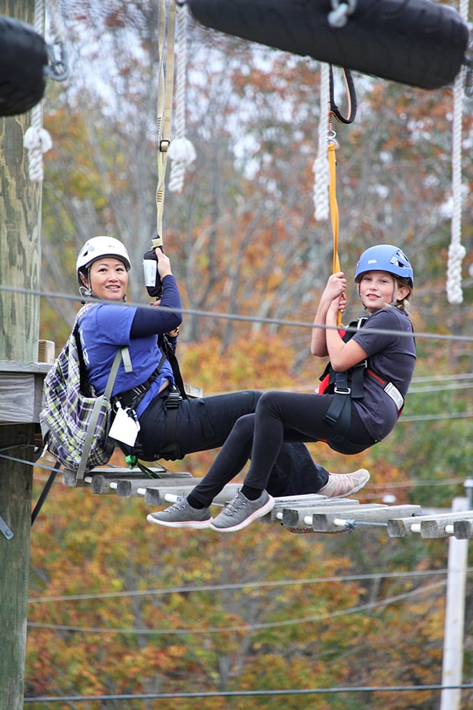 Who needs a DeLorean when you've got a zip line? At Take Flight, you're not just traveling through the trees &ndash; you're time-traveling to your inner child.