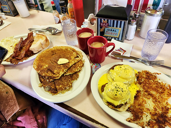 Breakfast of champions? More like breakfast of food olympians! This spread could fuel you through a marathon of eating, napping, and repeating.
