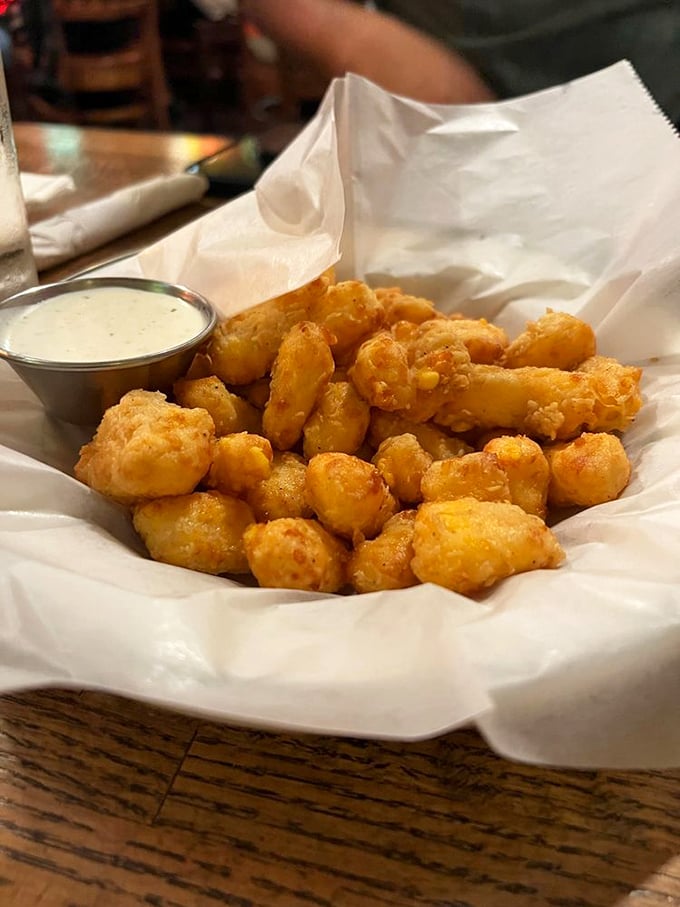 Crispy on the outside, gooey on the inside. These cheese curds are like Wisconsin's version of molten lava cake.