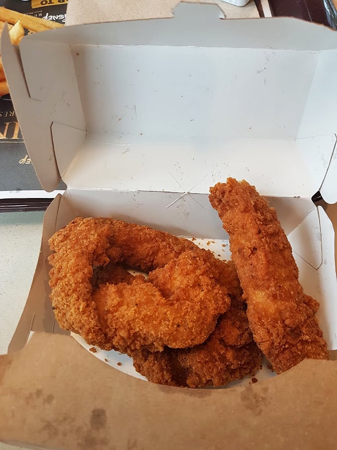 Golden-brown, crispy chicken tenders that would make Colonel Sanders do a double-take. Sometimes the simplest things are the most satisfying. Photo credit: Monique Majid