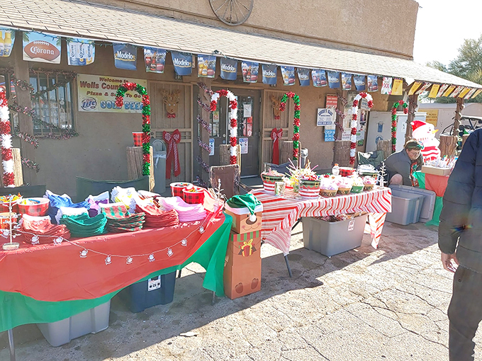It's beginning to look a lot like Christmas... in the middle of the desert! Wells Country Store's holiday spirit could melt even the Grinch's heart. Photo credit: Wells Country Store