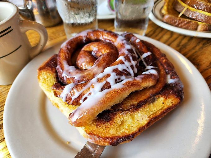 Behold, the Beyonc&eacute; of baked goods! This cinnamon roll is so heavenly, it might just make you believe in a higher power &ndash; the power of butter and sugar, that is.