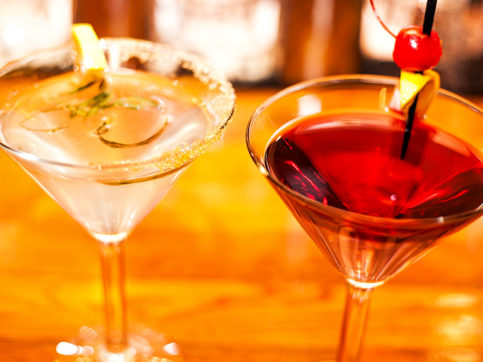 Cheers to choices! Whether you're Team Clear or Team Red, these cocktails are dressed to impress.