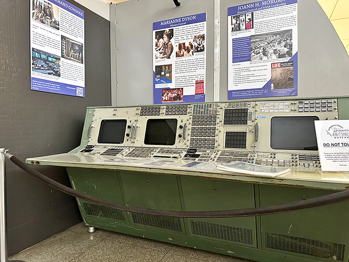 Houston, we have awesomeness! This vintage command console is straight out of a sci-fi lover's dream.
