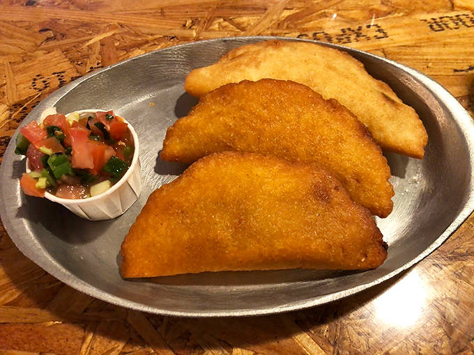 These crispy crescents of joy are like little edible treasure chests, each one hiding a different delicious surprise inside.