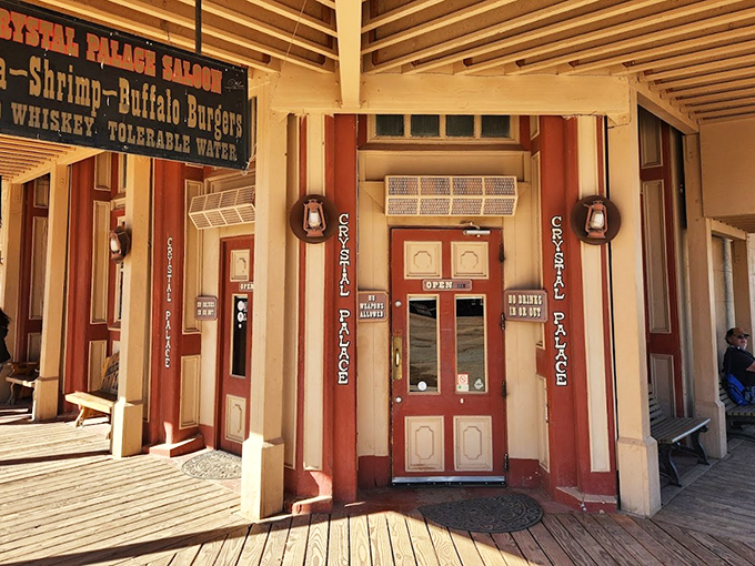 Good whiskey, tolerable water &ndash; now that's a slogan I can get behind! The Crystal Palace knows how to set expectations just right.