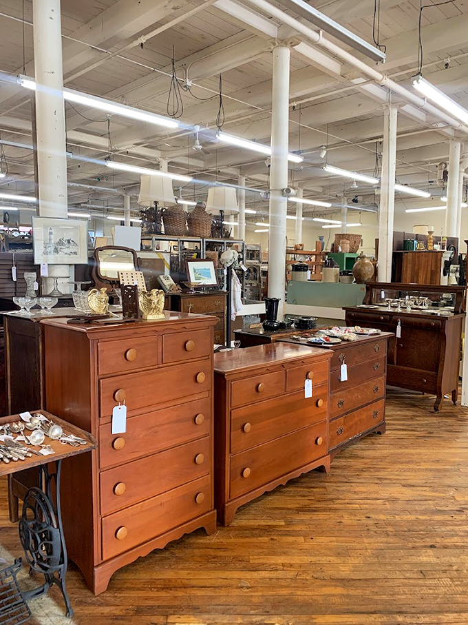 Solid wood dressers stand like sentinels of style, each drawer holding memories of homes past. These aren't your average IKEA finds.
