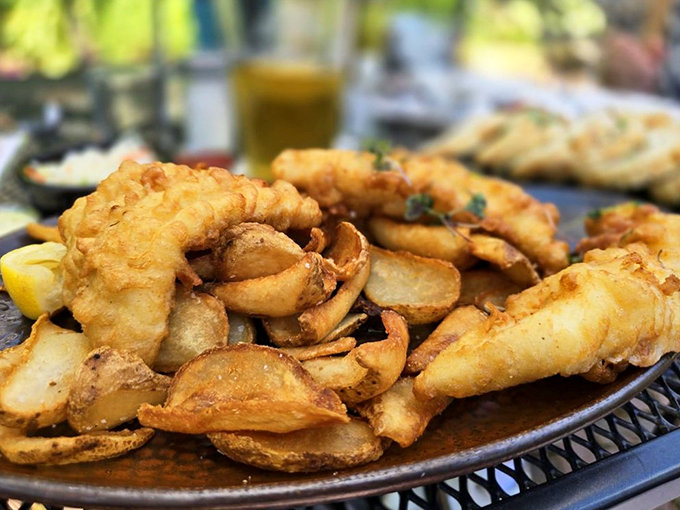Golden-battered haddock and perfectly crispy potatoes - a plate that makes you understand why people drive for hours.