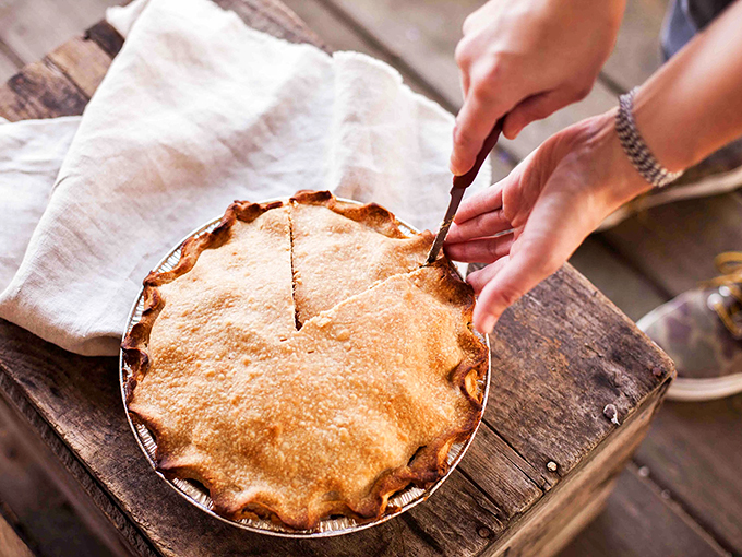 Thanksgiving's MVP has arrived! This pie is so pretty, it deserves its own Instagram account. #PieGoals