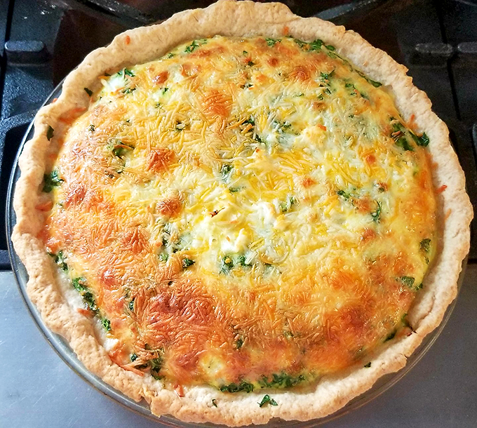 Popeye meets porky perfection in this spinach and bacon quiche. It's so good, you'll want to arm-wrestle your tablemates for the last slice.