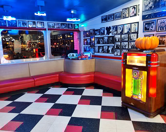 The jukebox stands ready to rock your world. One quarter, and you're transported to an era when Elvis was King and poodle skirts were all the rage.