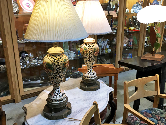 These ornate vintage lamps aren't just lighting fixtures &ndash; they're sculptural pieces of history that would make any room glow with character.