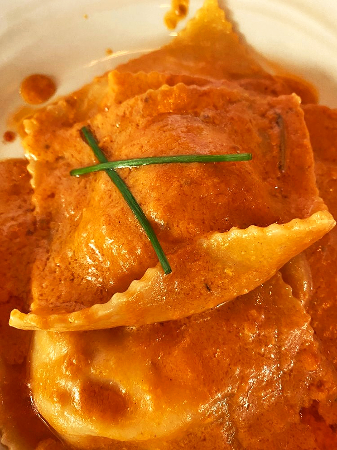 Pillows of pasta perfection! These lobster ravioli are like little envelopes of joy, delivering a taste of the sea with every bite.