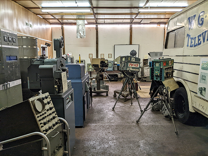 Lights, camera, nostalgia! These vintage TV cameras have seen it all, from Elvis's hips to the moon landing. If only they could talk!