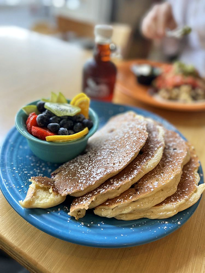 Fluffy, golden, and dusted with powdered sugar &ndash; these pancakes are what breakfast dreams are made of. Sorry, alarm clock, you've got some serious competition!
