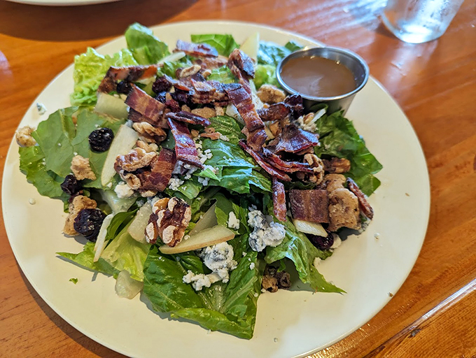 The Waldorf salad gets a Vermont makeover with local blue cheese and candied walnuts playing starring roles.