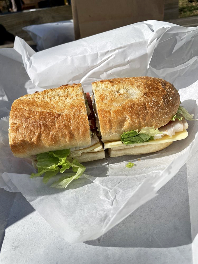 This isn't just a sandwich &ndash; it's a towering masterpiece of fresh ingredients that'll make your lunch hour feel like a vacation.