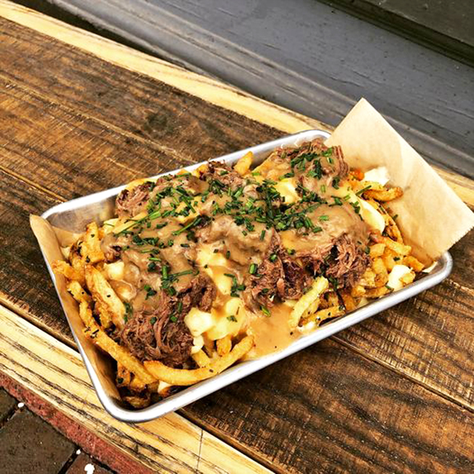 Holy gravy train! This short rib poutine is what would happen if comfort food went to finishing school. It's so decadent, it should come with a fainting couch.