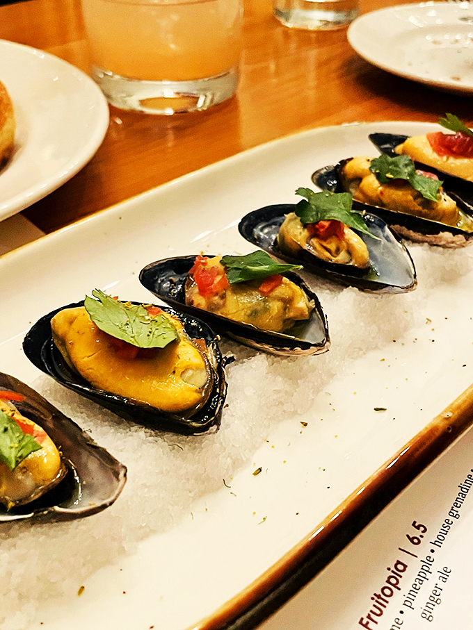These mussels are ready for their close-up! Smoky, succulent, and more photogenic than most Hollywood stars.