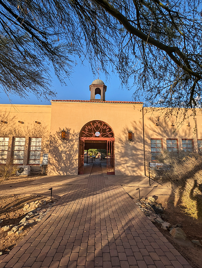 The Sonoran Desert Conference Center: Where learning meets lounging. This former school now educates visitors on the art of desert relaxation. Photo credit: Donnell Dassonville