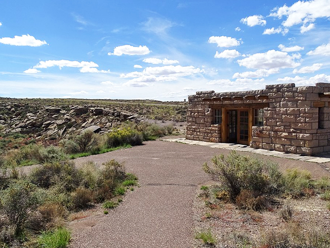 This isn't your average rest stop. The Painted Desert Inn stands as a sentinel of hospitality amidst the rugged landscape. Photo credit: Sub C