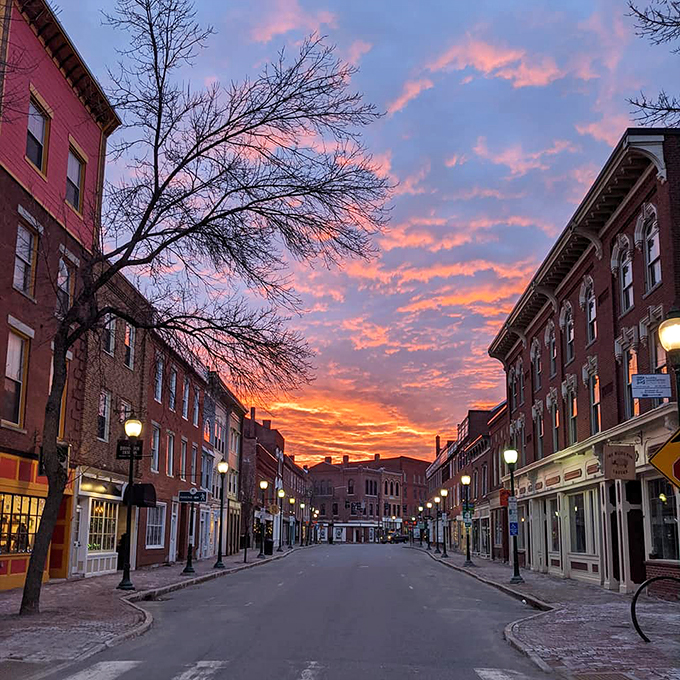 Sunset paints Gardiner in golden hues, turning an ordinary street into a masterpiece. Van Gogh would be jealous!