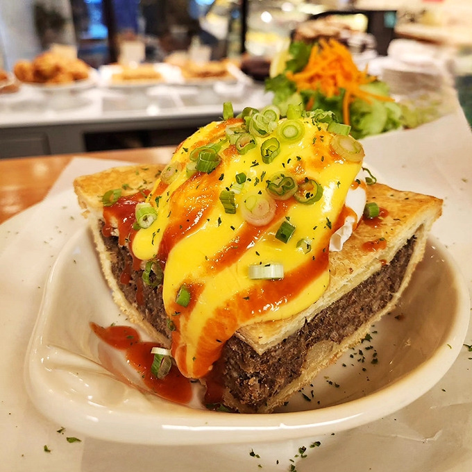 Comfort food gets a gourmet makeover! This Tourtiere Benedict marries French-Canadian tradition with breakfast brilliance, topped with a sunny egg.