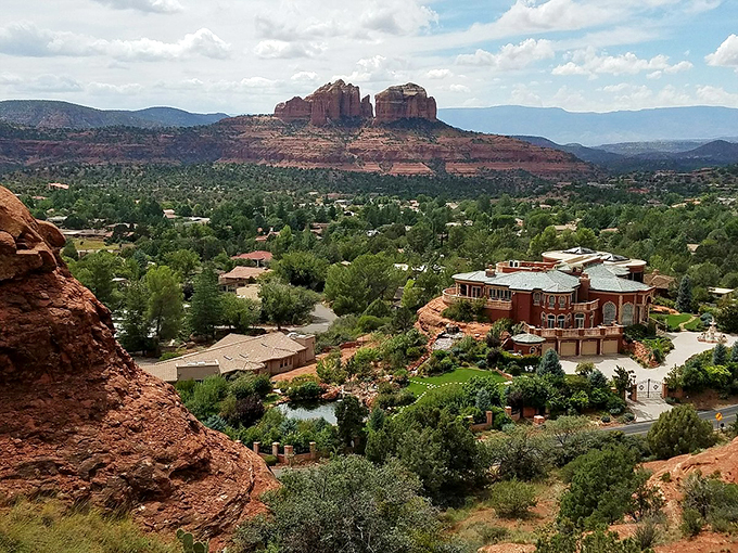 Red rocks meet red roofs in this stunning vista, where million-dollar views come standard with every Camp Verde address.